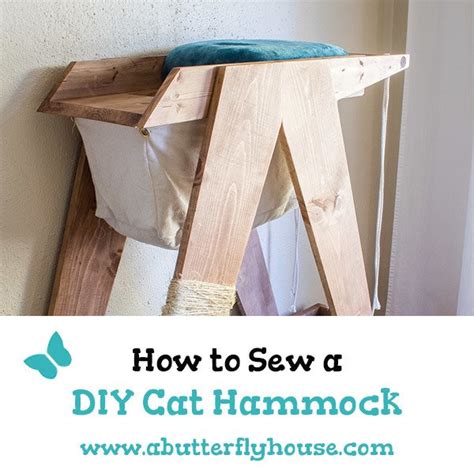 How To Make A Diy Cat Hammock A Butterfly House