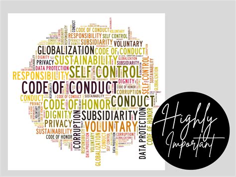 Employee Code Of Conduct Policy Hr Business Procedures Template Etsy