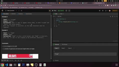 451 Sort Characters By Frequency Leetcode Daily Medium Youtube