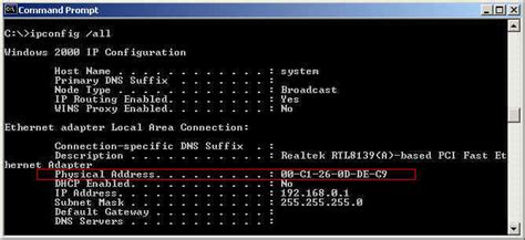 MAC Address Network Tutorials