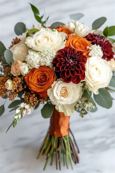 103 Orange Wedding Bouquets That Are Bright Bold And Beautiful 🧡
