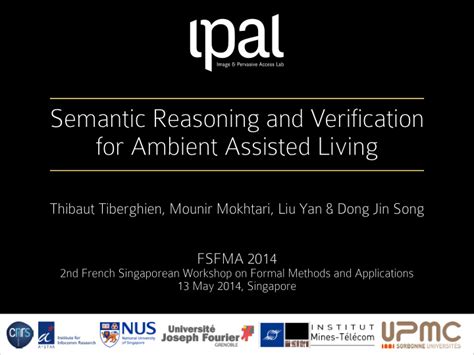 PPT Semantic Reasoning And Verification For Ambient Assisted Living PowerPoint Presentation