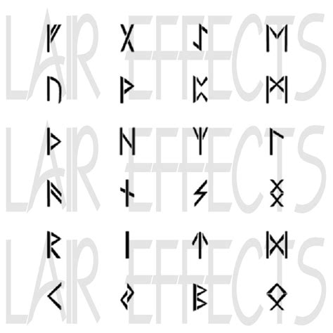 Wiccan Runes Alphabet Pin On Wicca