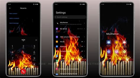 Fire Mod V MIUI Theme For Xiaomi And Redmi Devices MIUI Themer