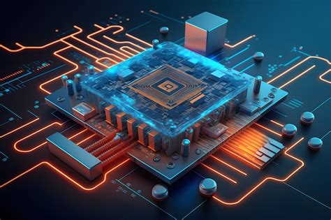 Premium Photo A Board With Chips And A Gaming Graphics Card Processor Progressive Cooling