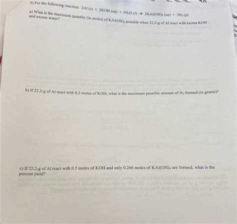 Solved A What Is The Maximum Quantity In Moles Of Chegg Com