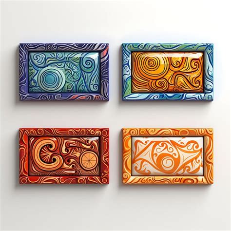 Premium Photo Colorful Glazed Ceramic Paper Resembling Glossy Glazed Ceramic Tiles Creative