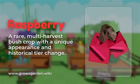 Raspberry Grow A Garden Wiki