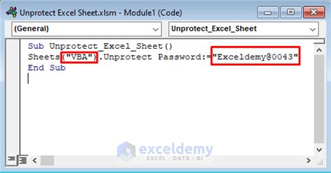 How To Unprotect Excel Sheet With Password Using VBA Quick Methods