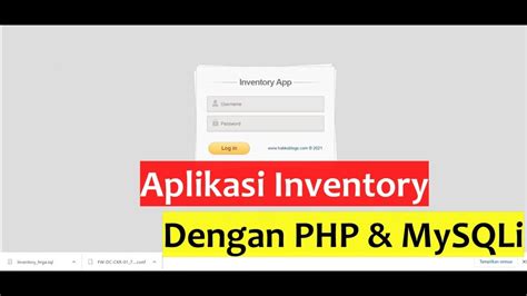 Aplikasi Inventory Stock Barang Dengan PHP MySQLi Dan Bootstrap YouTube