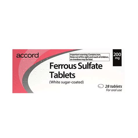 Ferrous Sulfate 200mg Tablets Pack Of 28 Welzo Welzo