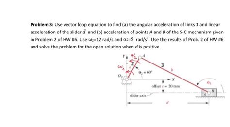Solved Problem 3 Use Vector Loop Equation To Find A The