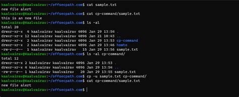 How To Use Cp Command OffSecPath