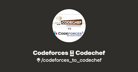Codeforces 🔄 Codechef Linktree