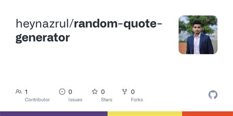 Github Heynazrulrandom Quote Generator