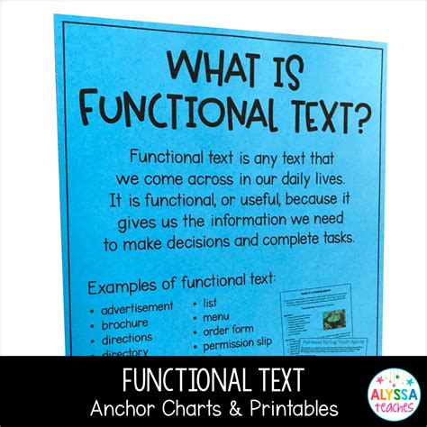 Teaching Functional Text In The Upper Grades Alyssa Teaches