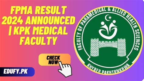 FPMA Result 2024 Announced KPK Medical Faculty