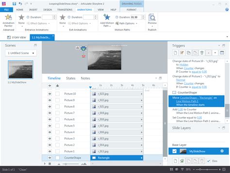 creating a looping slideshow in storyline an experiment keypoint
