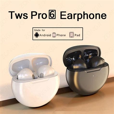 Pro True Wireless Earbuds Bluetooth Earphone Touch Control With Mic Waterproof Tws Stereo