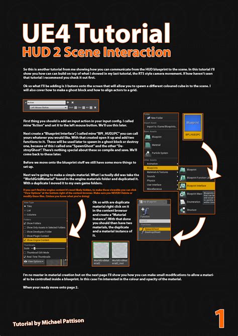Ue4 Tutorial Hud To Scene Interaction