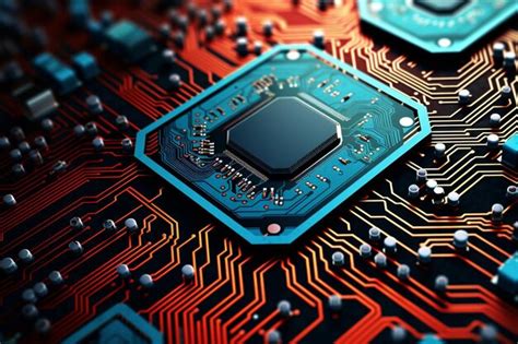 Premium Ai Image Abstract Technology Circuit Board