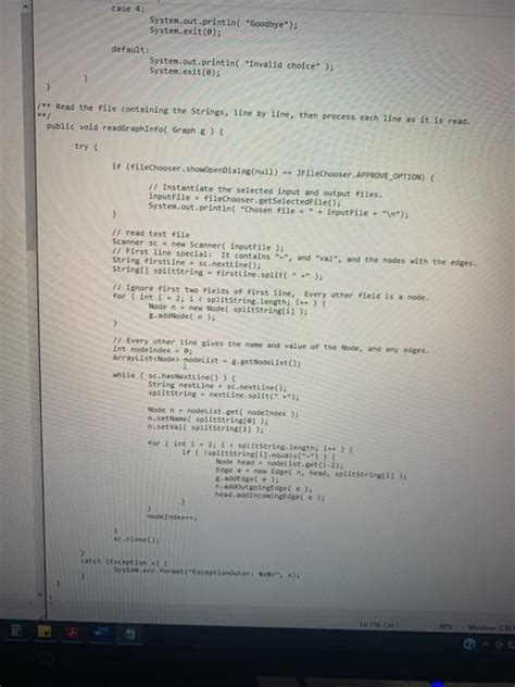 Specification Start With The Given Java Program
