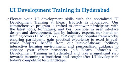 Ui Development Training In Hyd Pptx