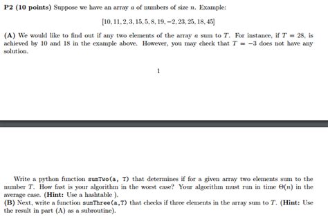Solved Suppose We Have An Array A Of Numbers Of Size N Chegg