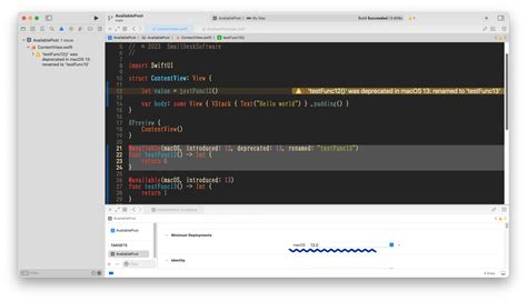Swift Available を指定して、使用開始・非推奨・廃止 情報を付与する Smalldesksoftware