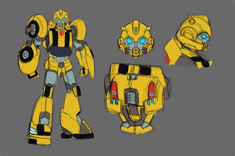 Bumblebee Sketch Redesign By Begctor On Deviantart Transformers Art