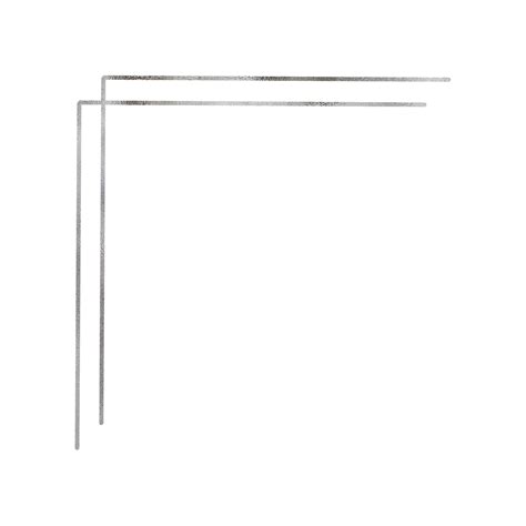 Borde Decorativo Plateado Metalizado 13219911 Png