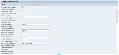 Bdcupdate Sap Tcode Test Update In Batch Input Transaction Code