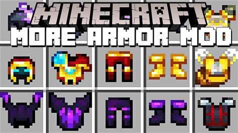 Minecraft Custom Armor More Armor Mod Minecraft Mods Youtube