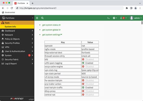 Fortigate Webui Tools System Info Page 2 Fortinet Community