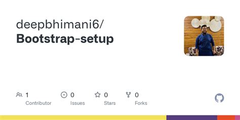 GitHub Deepbhimani6 Bootstrap Setup