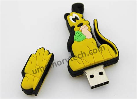 Купить 100 Подлинная Usb флэш накопитель мультфильм Желтая собака