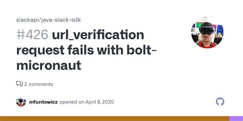 url verification request fails with bolt micronaut · issue 426 · slackapi java slack sdk · github