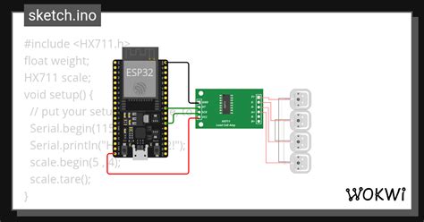Load Cell Wokwi Esp32 Stm32 Arduino Simulator
