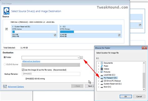 Using Macrium Reflect Boot Media TweakHound