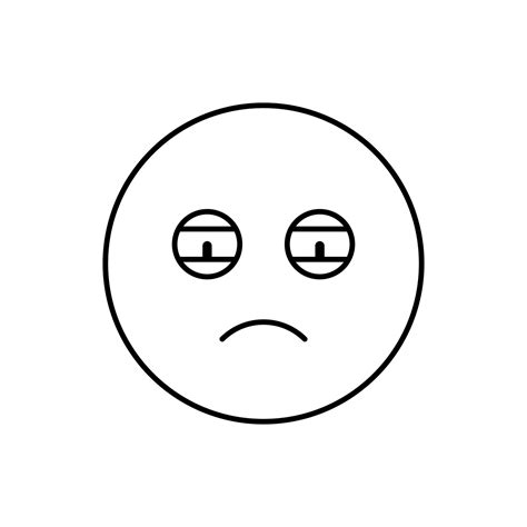 Tired Emotions Vector Icon 22569611 Vector Art At Vecteezy