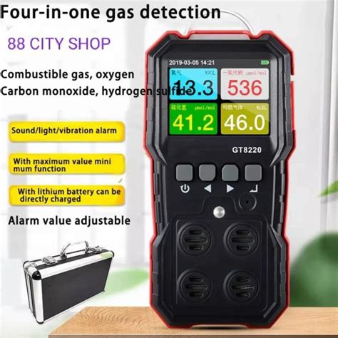 Jual Multi Gas Detector 4 In 1 H2S CO O2 EX LEL Gas Sensor Meter Detektor Shopee Indonesia