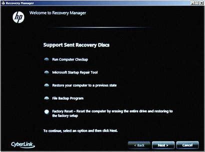 Restore Vista Back To Factory Settings ES