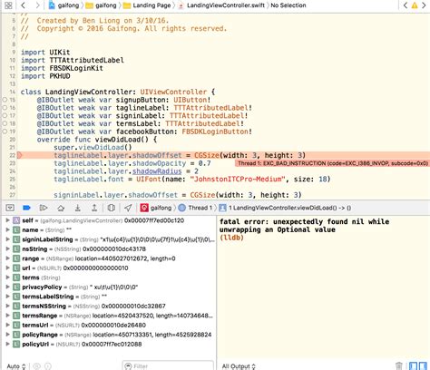 Swift App Crashes On Ios 84 Stack Overflow