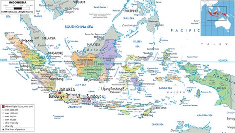 Indonesia Capital Map