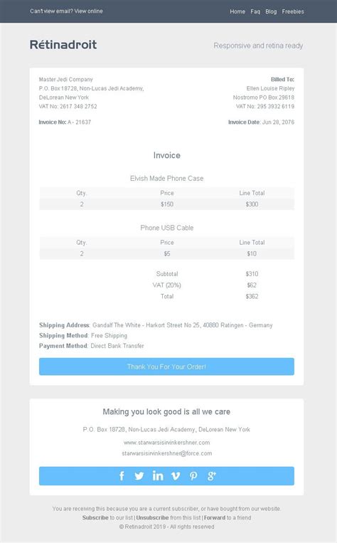 Invoice Template Html With Css