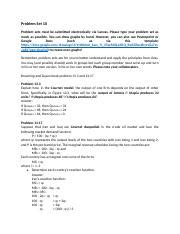 Problem Set Docx Problem Set Problem Sets Must Be Submitted Electronically Via Canvas