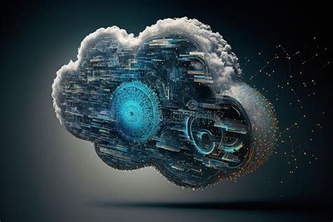 It Internet Cloud Computing Storage Technology Cyberspace Concept Ai