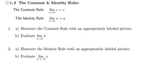 1 2 The Constant And Identity Rules The Constant