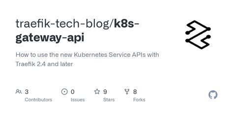 Github Traefik Tech Blogk8s Gateway Api How To Use The New Kubernetes Service Apis With