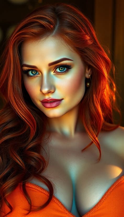 Curvy Busty Redhead Image Free Ai Generator Makepix